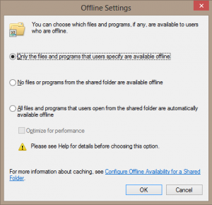 Windows Offline Files: Problems and Solutions