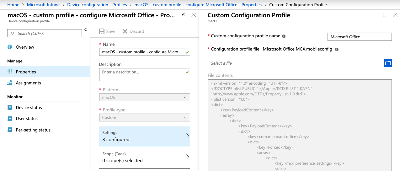 Blocking Office Macros, Managing Windows & macOS via Intune