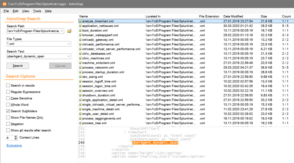Find in Files With Grep-Like Context (Lines Surrounding Matches)