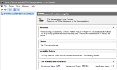How to Check the TPM Status & Enable the CPU’s fTPM/PTT
