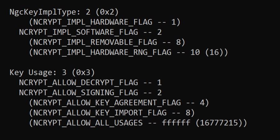 Checking Windows Hello Key Storage: TPM or Software?