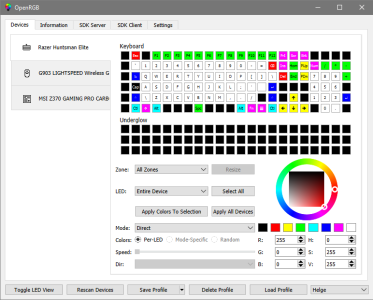 Controlling RGB Keyboard Lighting Without Bloated Vendor Software