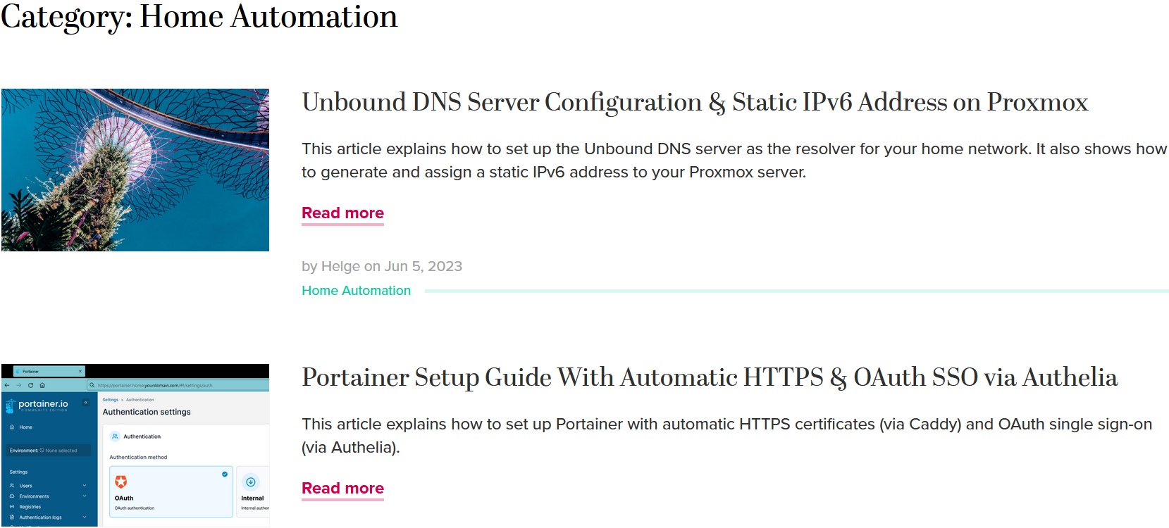Home Automation, Networking & Self-Hosting Archives • Helge Klein