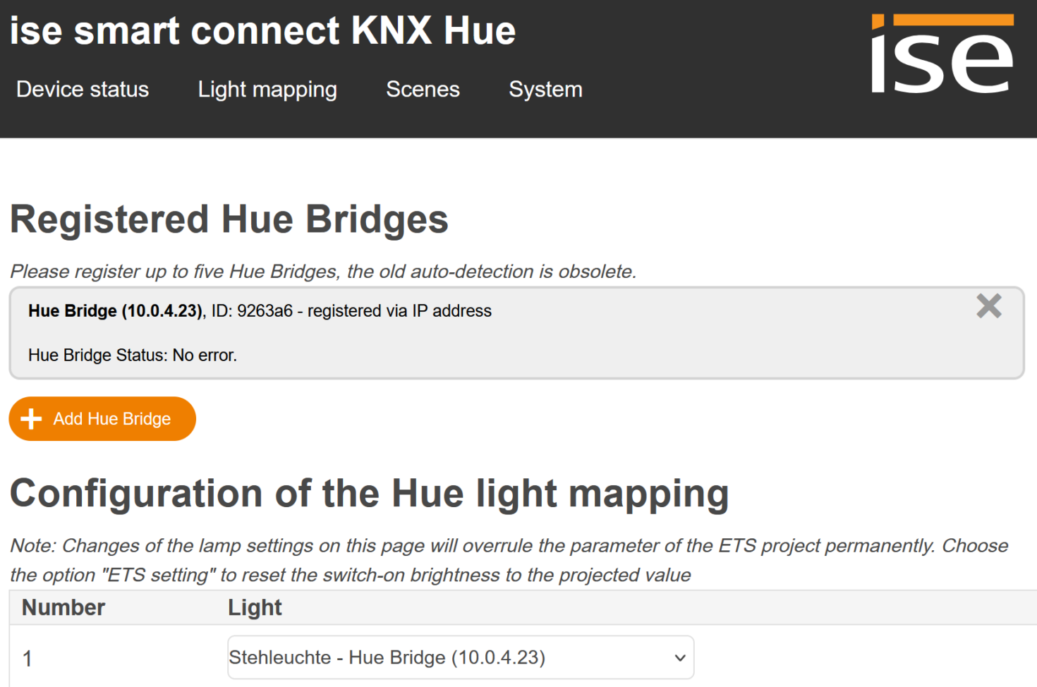 Controlling Philips Hue Lights From KNX With ISE Smart Connect KNX Hue